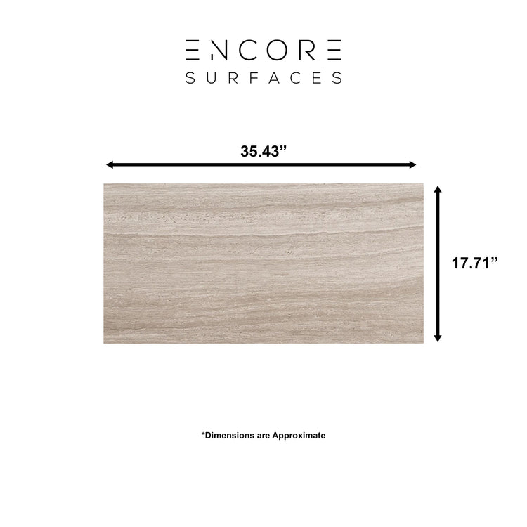 Flow 18" x 36" Porcelain Travertine Look Floor & Wall Tile – Encore ...
