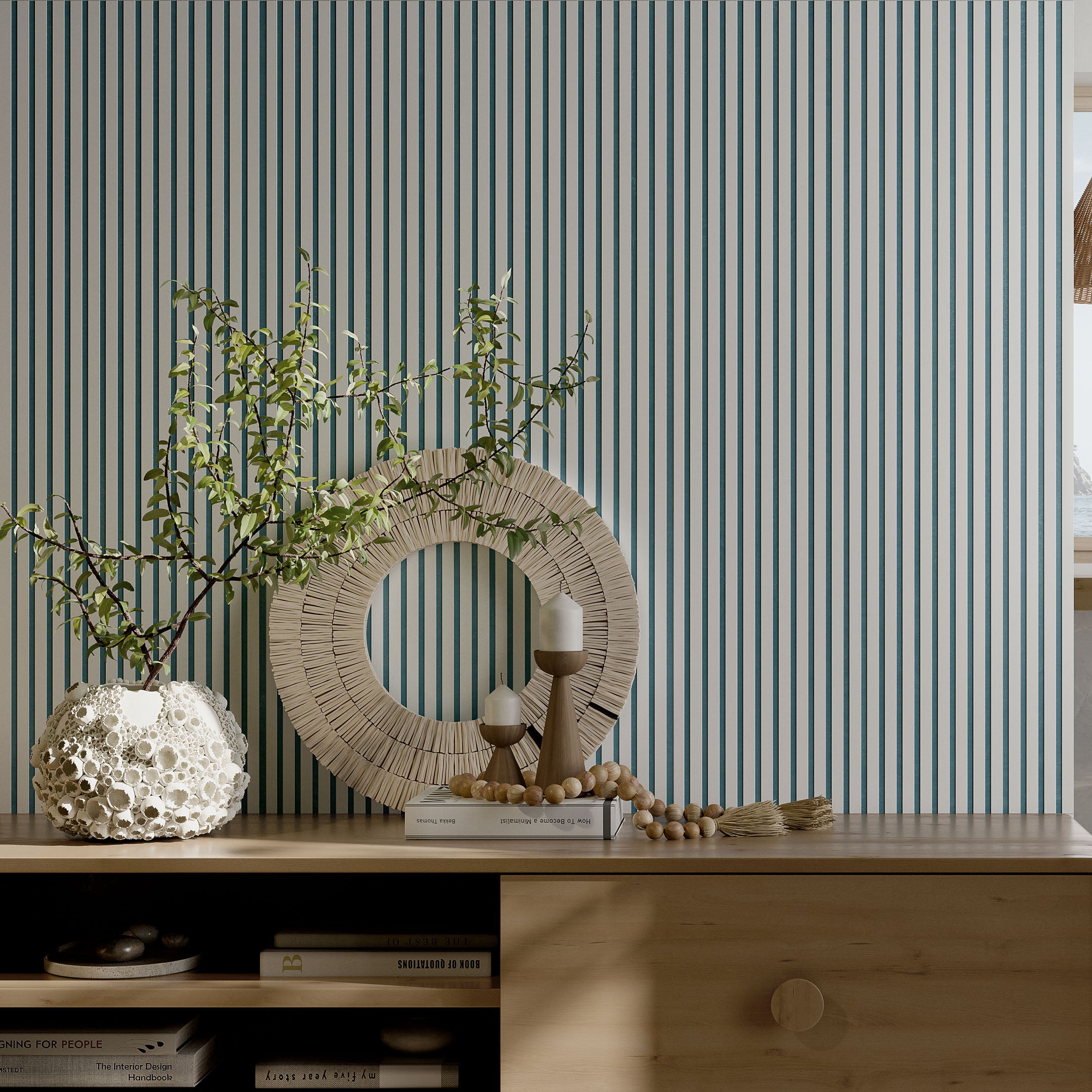 Ludo Nova 24" x 48" 3D Slatted Panel 3D Wall Tile – Encore Surfaces