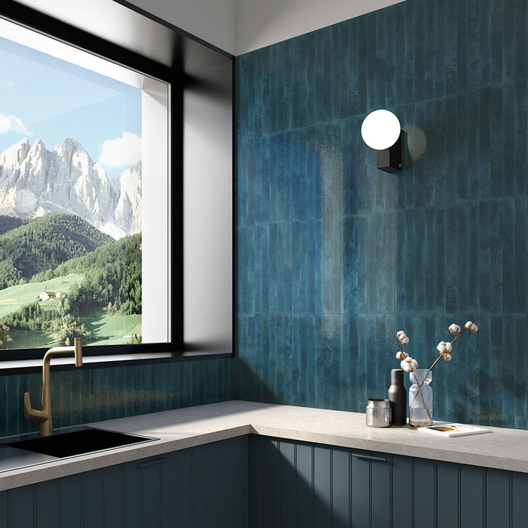 Makalu 2" x 20" Zellige Porcelain Wall Tile – Encore Surfaces