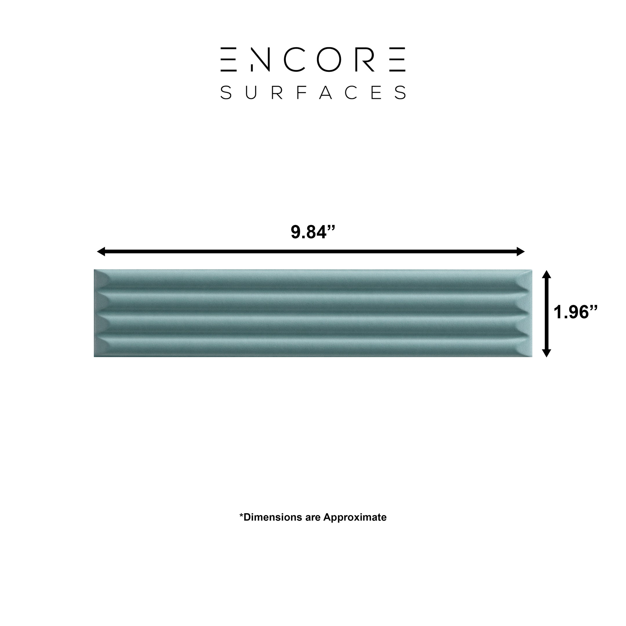 Up Cannettato 2" x 10" 3D Fluted Subway Wall Tile – Encore Surfaces