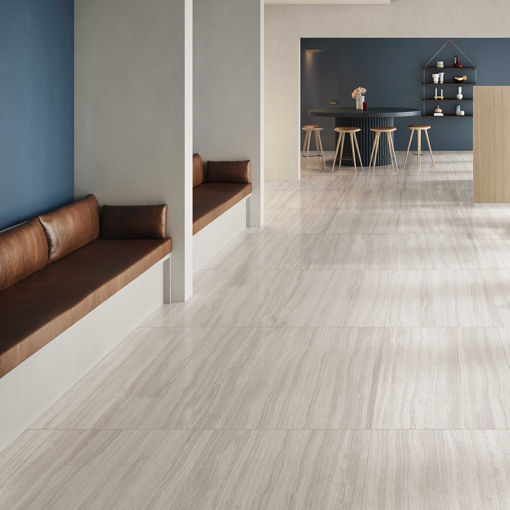 Flow 18" x 36" Porcelain Travertine Look Floor & Wall Tile – Encore ...